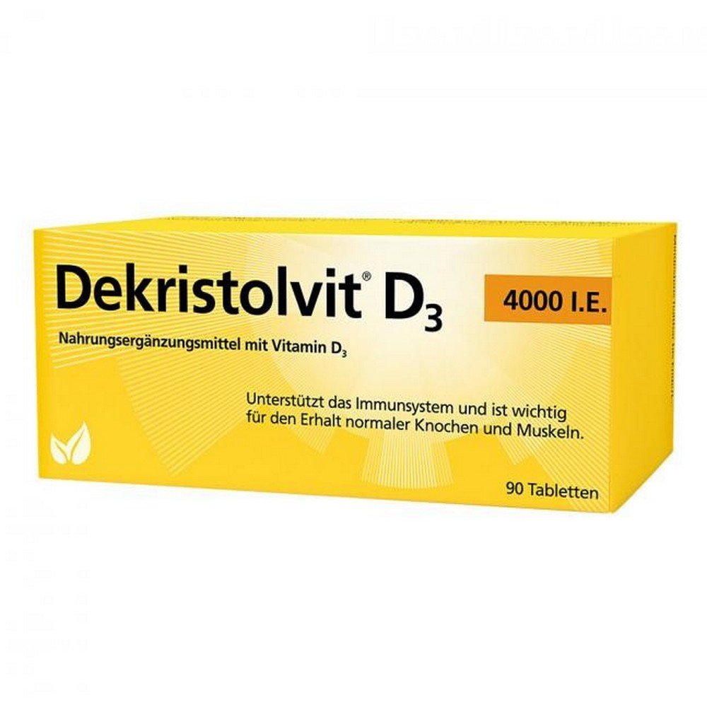 DEKRISTOLVIT D3 4,000 IU tablets, 90 pcs - World Wide Shop