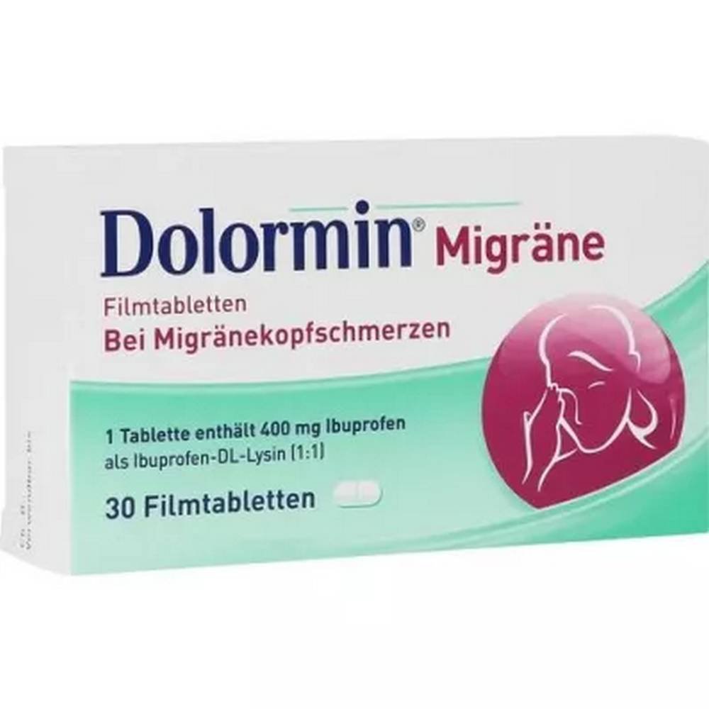 DOLORMIN Migraine tablets, 30 pcs - World Wide Shop