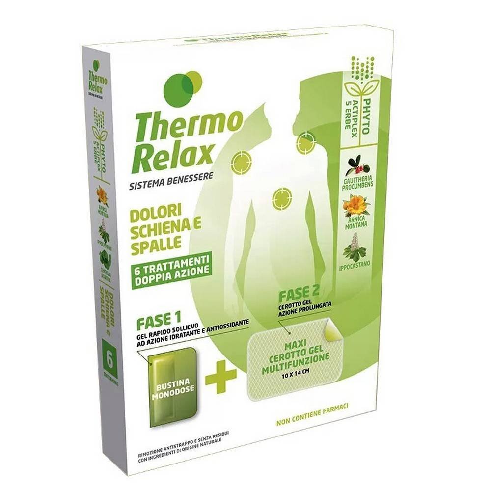 Thermorelax Phyto - 6 Sachets Of Back And Shoulder Pain Gel - World ...