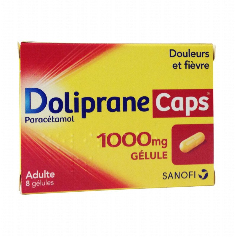 Doliprane 1000 mg, 8 tablets - World Wide Shop